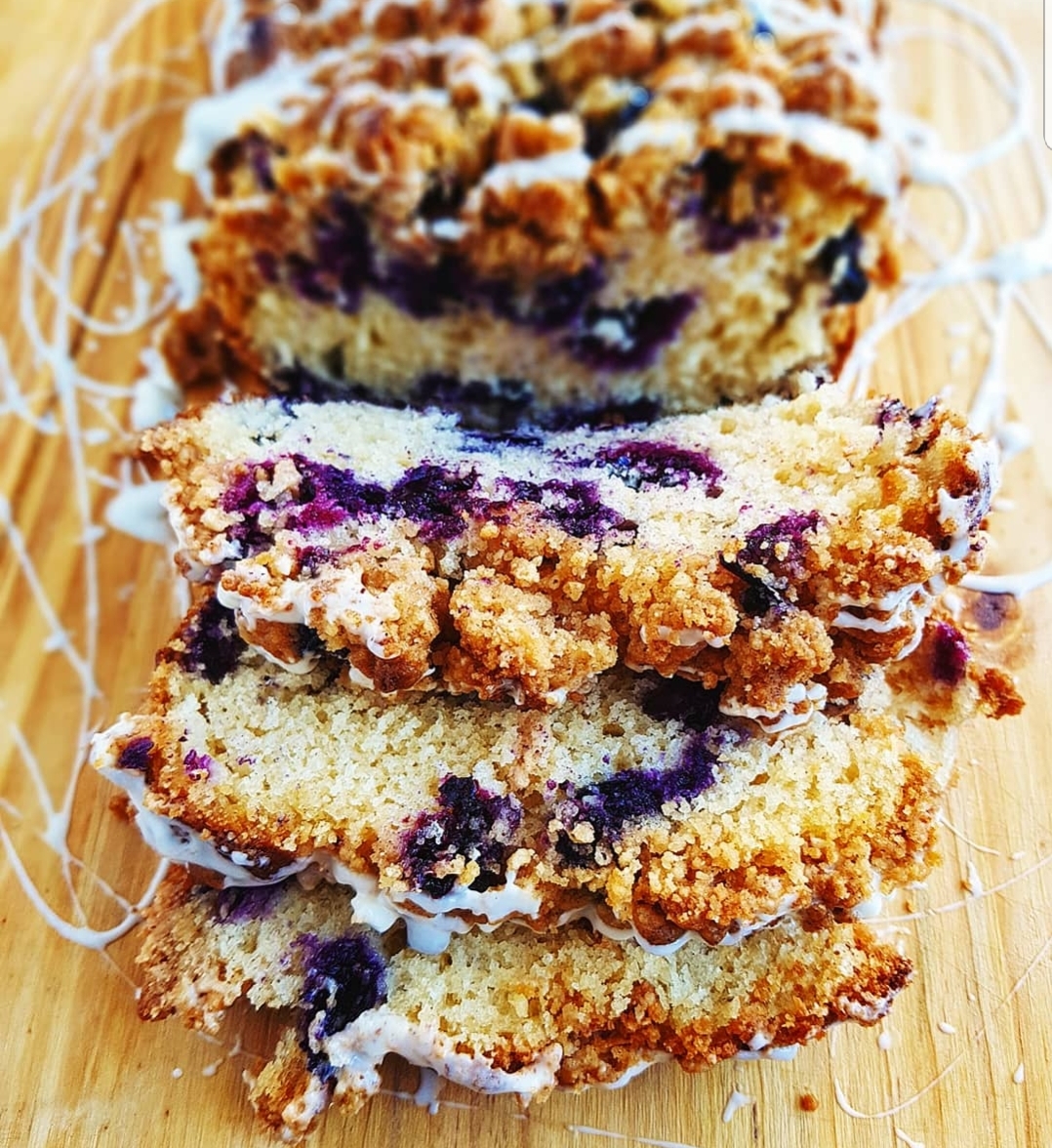 Blueberry loaf with Streusel topping – The Tocka Blog